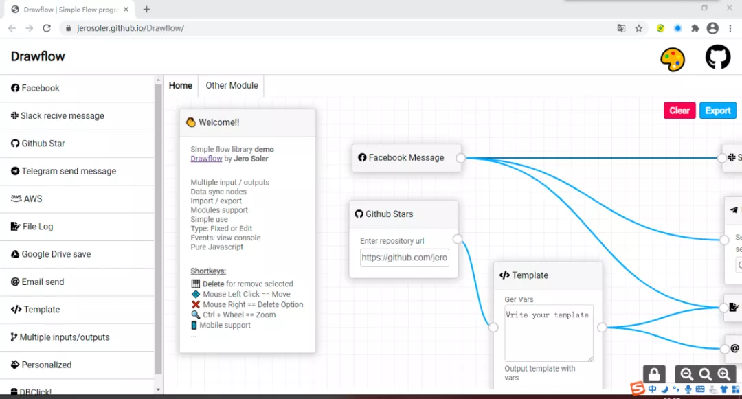 如丝般顺滑！4 行代码就能创建一个数据流工具！_drawflow.js-CSDN博客
