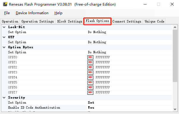 Renesas Flash Programmer(RFP)使用方法介绍及认证ID配置-CSDN博客