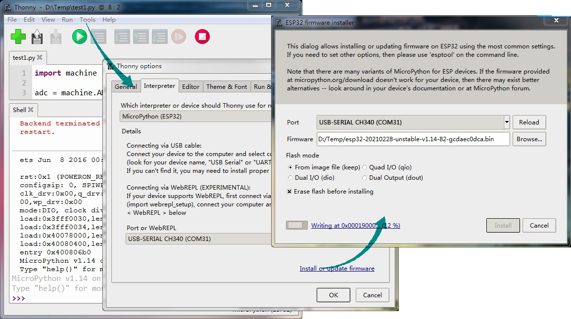 两款带有WiFI的MicroPython模块：ESP32，ESP8266_thonny wifi模块esp8266-CSDN博客