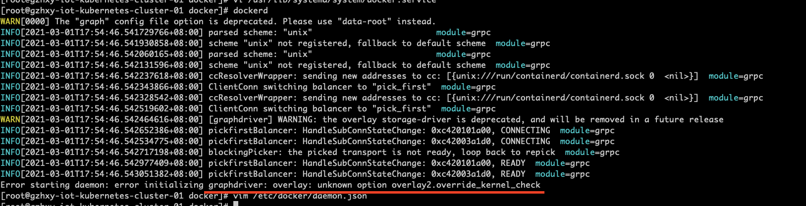 Linux服务器安装docker，启动失败 Docker守护进程启动失败 Gaosuam的博客 Csdn博客