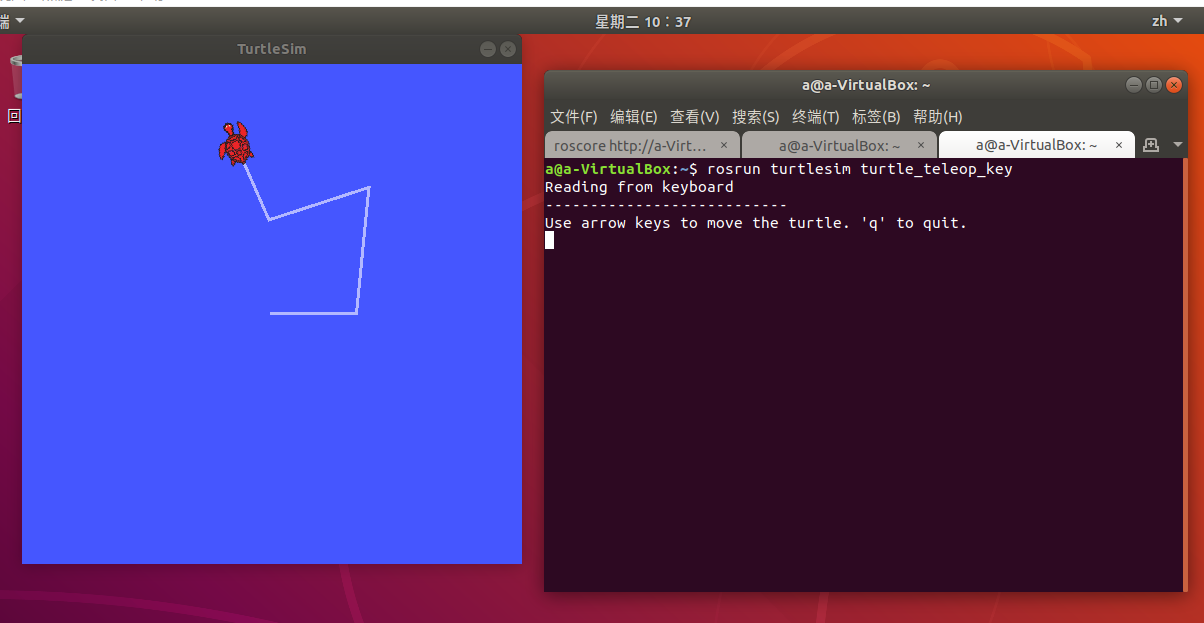 [ROS基础-5] Turtlesim和键盘控制节点实验-CSDN博客