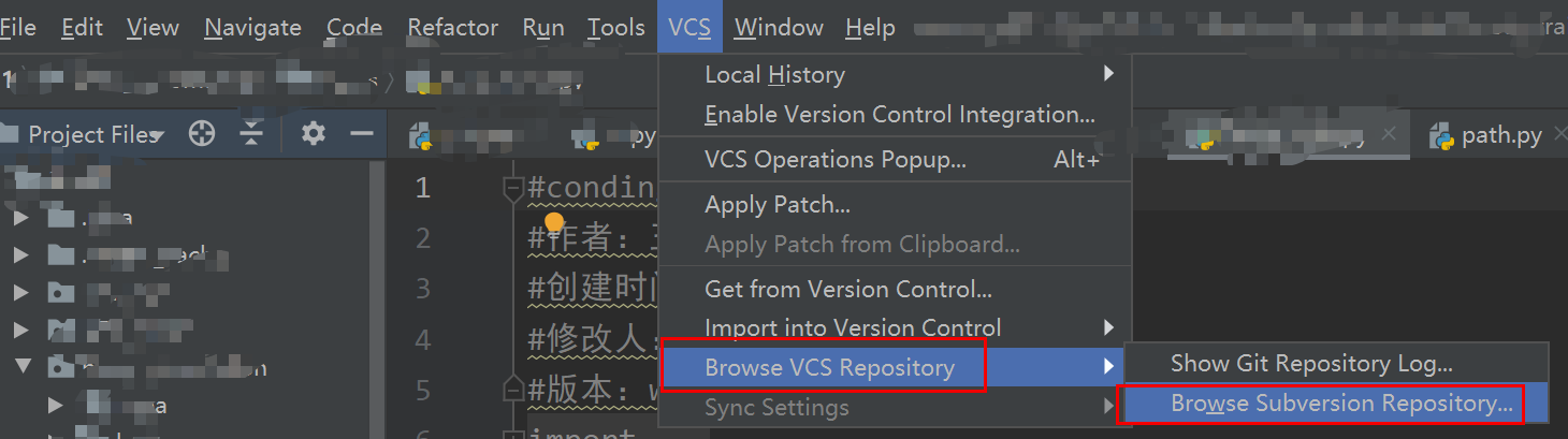 Pycharm配置SVN教程（详细图文版）_pycharm svn-CSDN博客