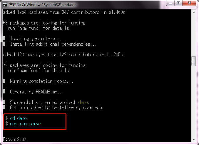 VUE3.0创建项目步骤详解(推荐)_node 8.9.3版本 可以创建vue3-CSDN博客