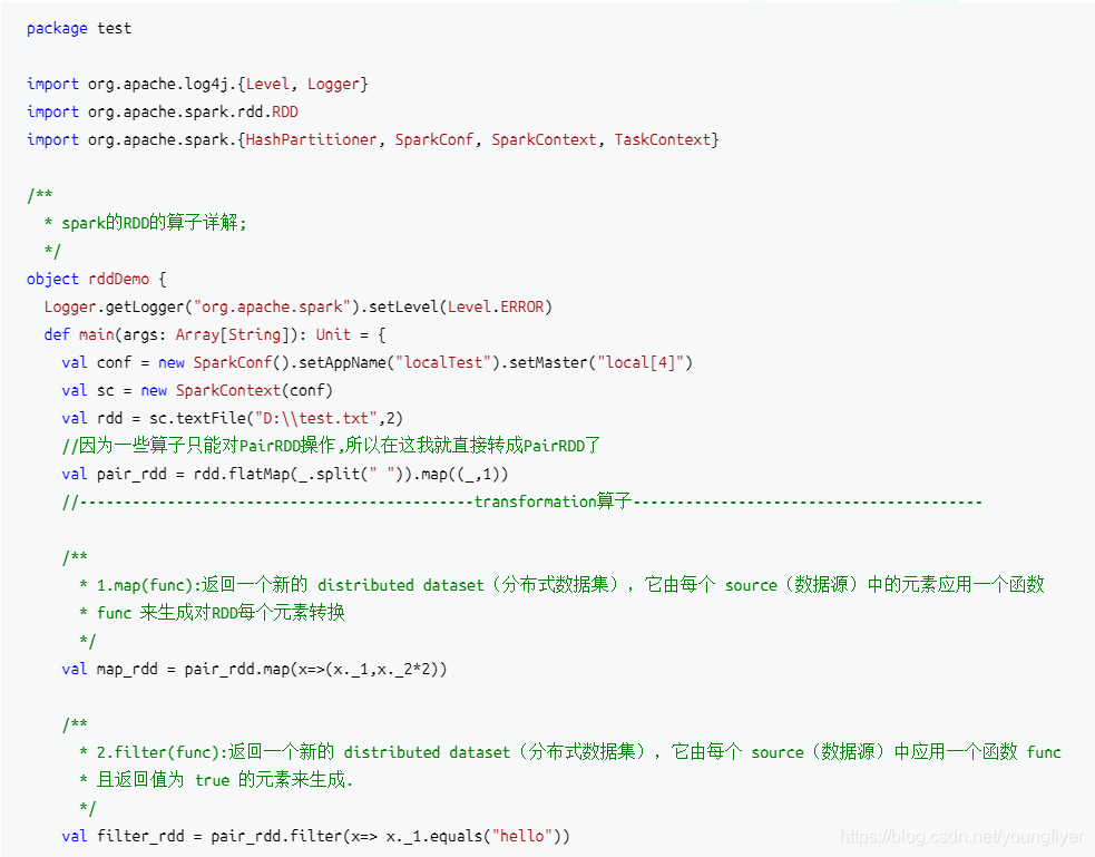 Spark:常用transformation及action,spark算子详解 Csdn博客