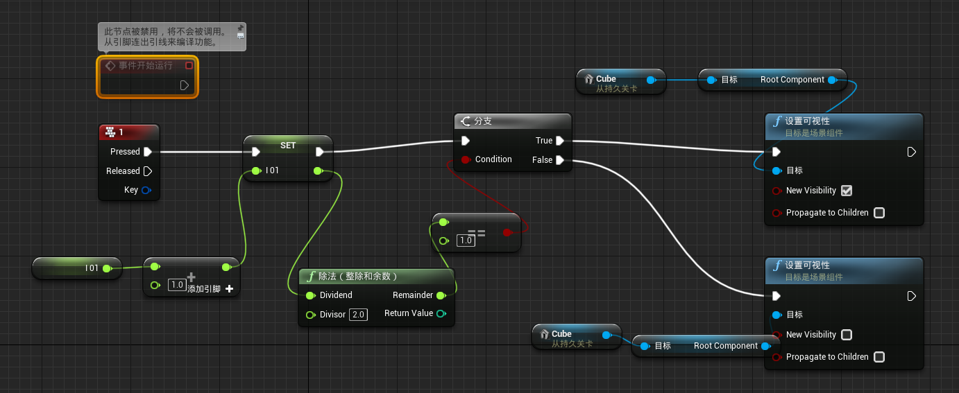UE4蓝图基础——蓝图实现Actor物体显示和隐藏_ue蓝图制作键盘控制物体隐藏显示-CSDN博客