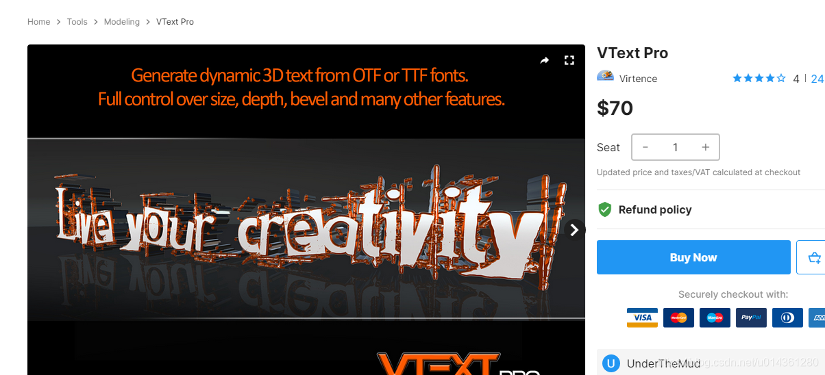 Unity 工具 之 Vtext 简单快速实现 文字 3d 效果,vtext 的导入设置和简单使用(可支持中文字体) Unity 3d文字