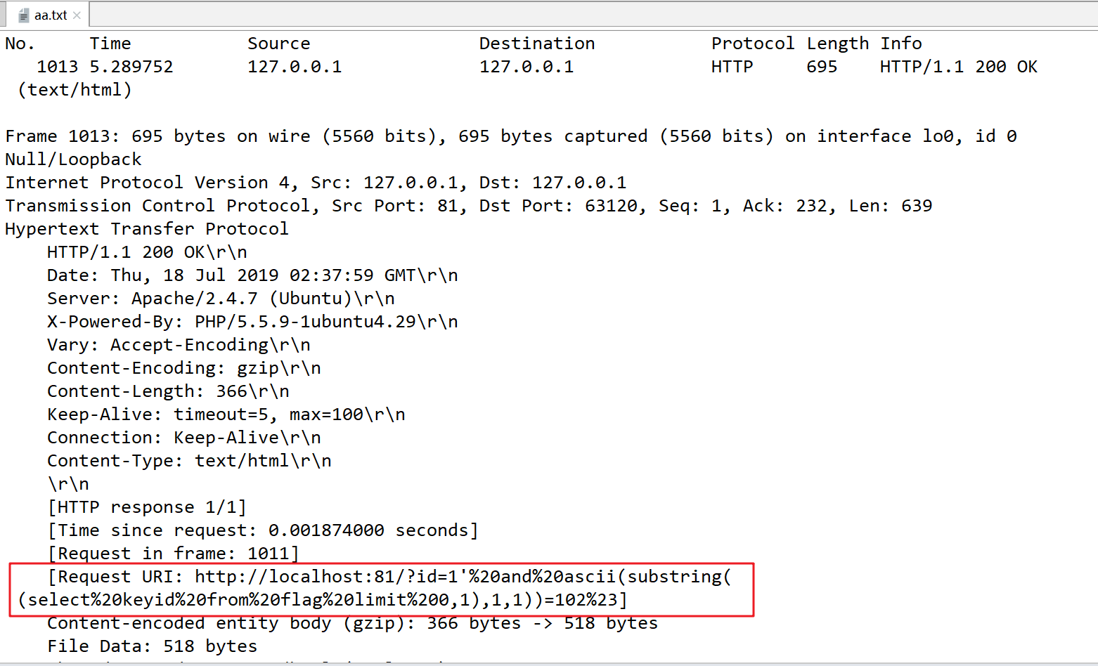 Wireshark分析sql布尔盲注流量包_sql注入wireshark抓包分析-CSDN博客
