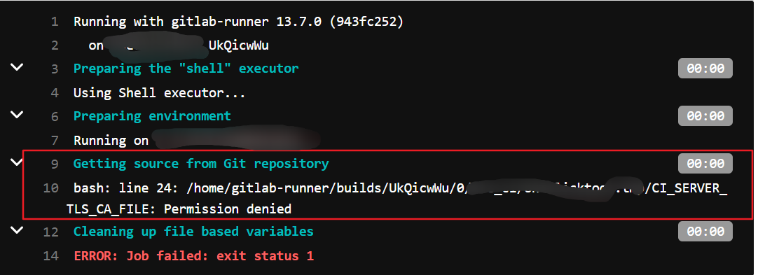 Gitlab Ci Permission Denied（权限无法访问） Gitlab Runner Permission Denied Csdn博客