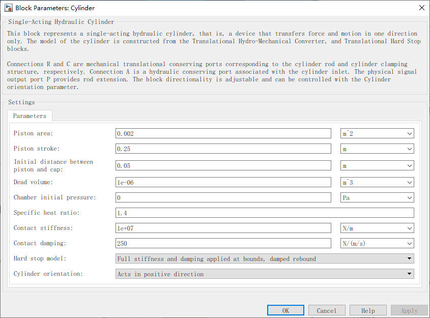 Simscape Fluids -- 带三通阀的单作用汽缸-CSDN博客