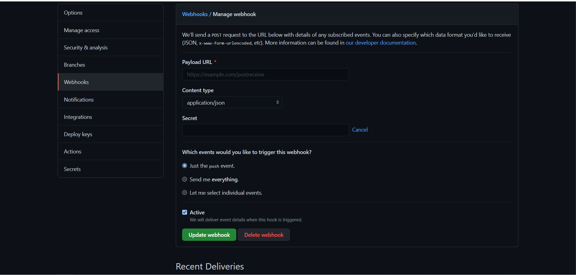 GitHub配置WebHook_github 添加webhook-CSDN博客
