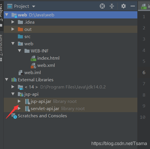 Intellij 开发web导入servlet Jar包 引入servlet的jar包 Tsama的博客 Csdn博客