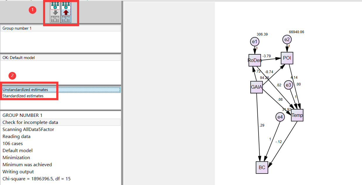 基于Amos的路径分析与模型参数详解_amos 结果解读-CSDN博客