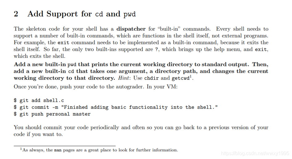 Cs162 Homework2实现shellhw 1 Shell Csdn博客