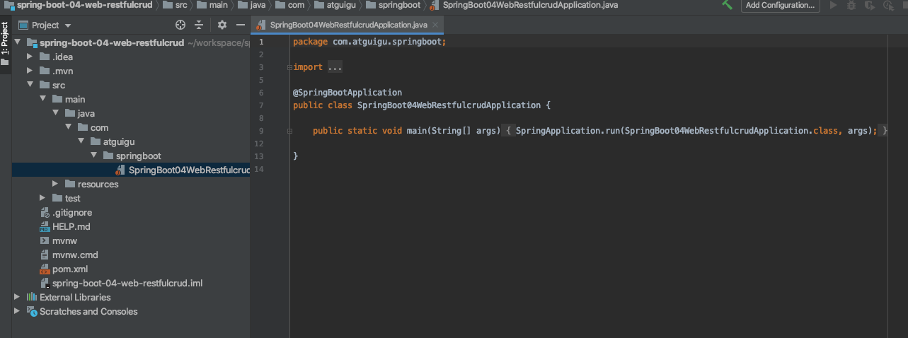 IDEA导入的SpringBoot项目没有启动按钮_idea打开springboot项目没有启动项目-CSDN博客