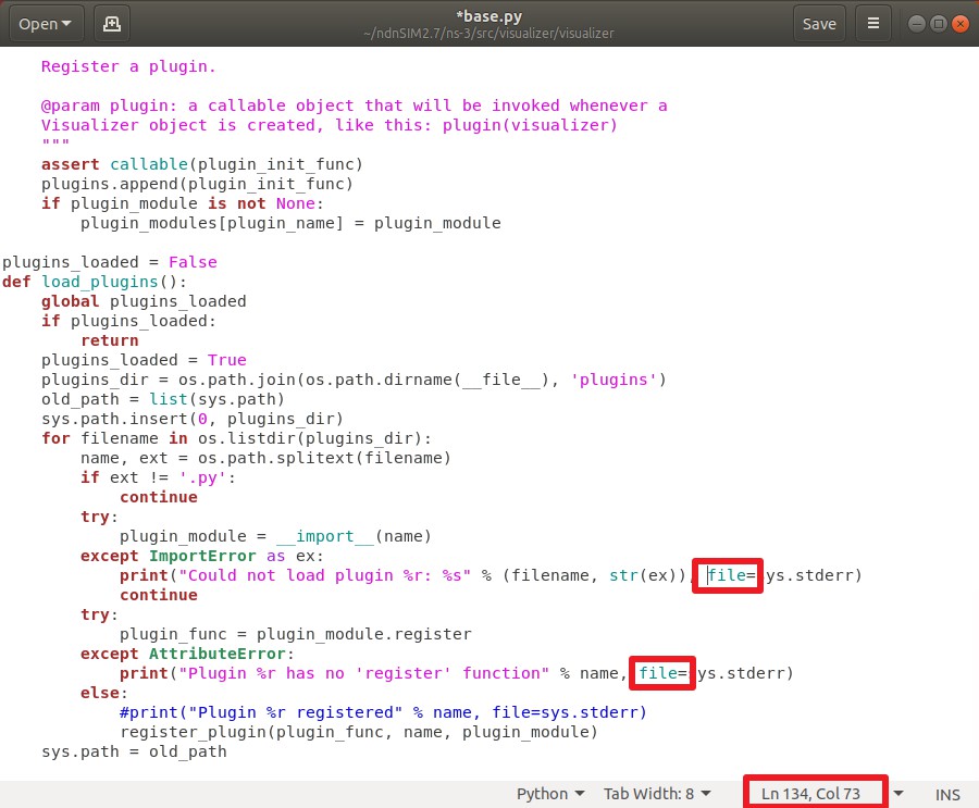 Ubuntu18.04安装 ndnsim 2.7编译失败 print(“Could not load plugin %r:%s” (filename,str(ex)),file=sys ...