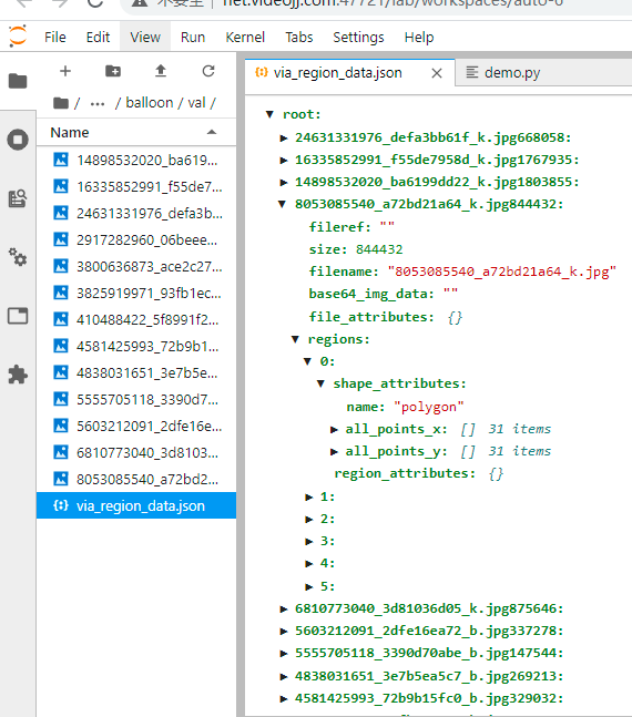 【Detectron2 教程】Detectron2 安装 运行demo 运行预训练模型 在一个新的数据集上训练一个detectron2模型 训练自定义数据集 balloon_dataset ...