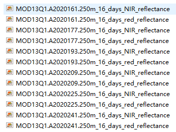 Python批处理MODIS数据并计算NDVI_处理modis计算ndvi裁剪-CSDN博客