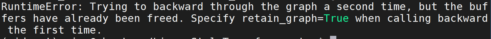 RuntimeError: Trying to backward through the graph a second time...-CSDN博客