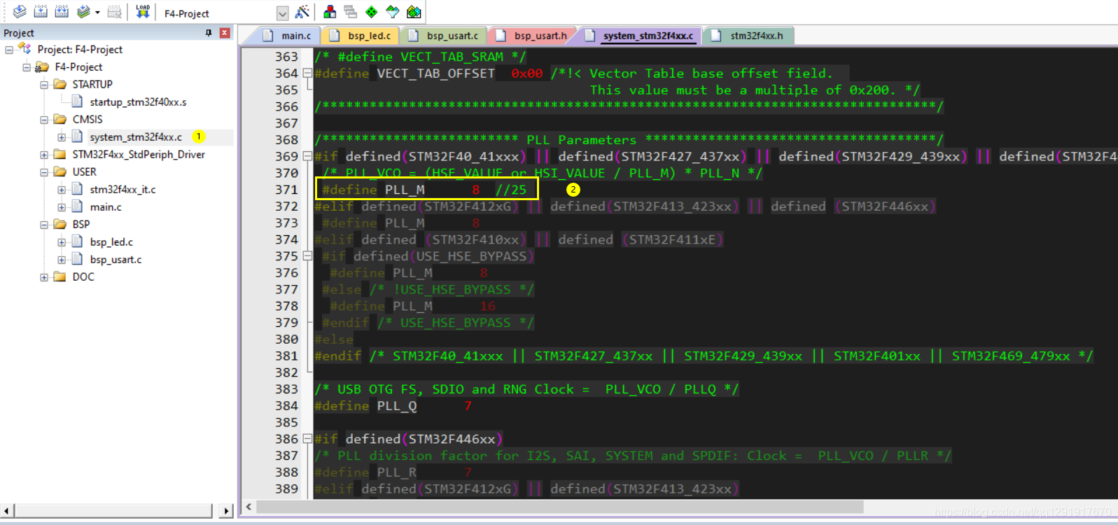 Stm32f407修改程序将外部25m晶振修改为8m(标准库、hal库) Stm32f407外部晶振 Csdn博客