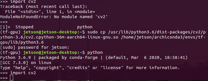 Jetson AGX Xavier安装Archiconda虚拟环境管理器与在虚拟环境中调用opencv-CSDN博客