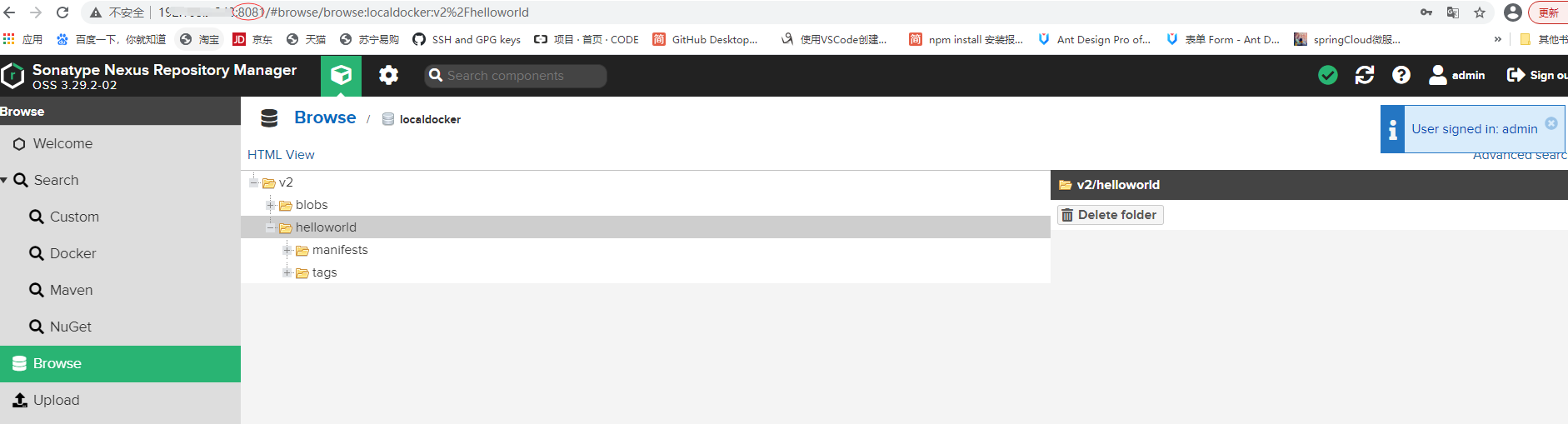 nexus：使用nexus创建docker私有库_nexus the push refers to repository-CSDN博客