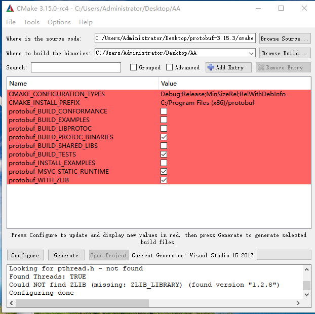 Windows下完整安装配置protobuf 3.15教程及示例程序_protobuf-all-3.15.3.tar.gz-CSDN博客