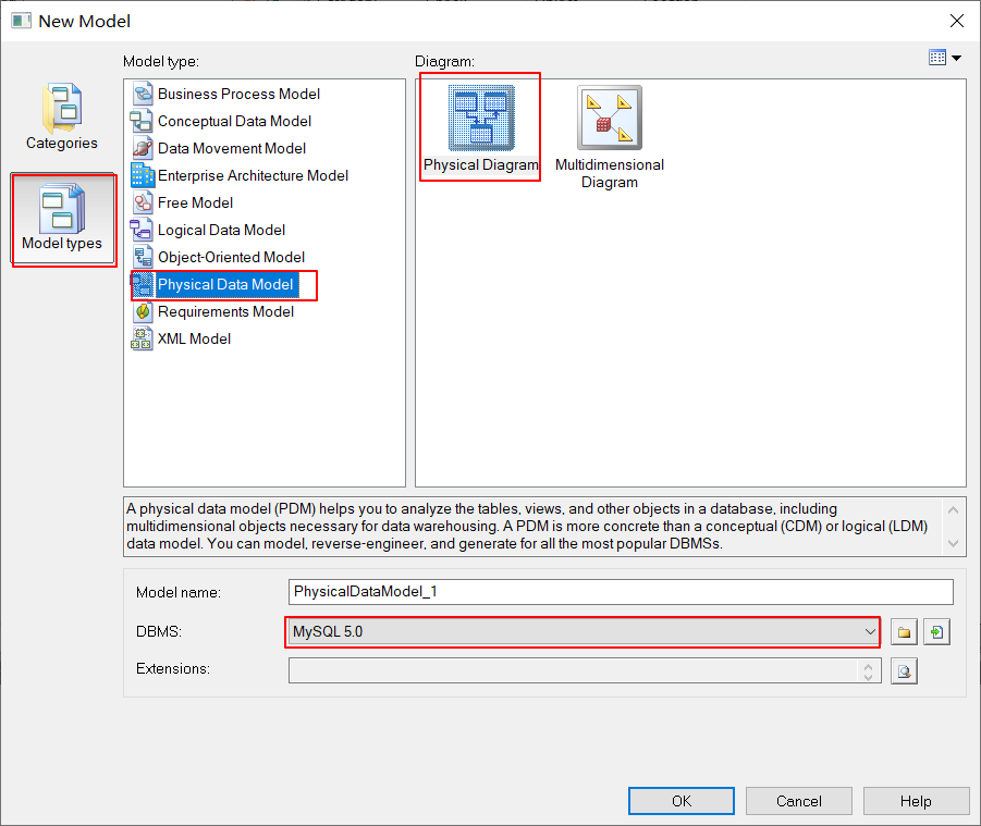 使用PowerDesigner创建MySQL数据库_powerdesigner 创建 mysql表-CSDN博客