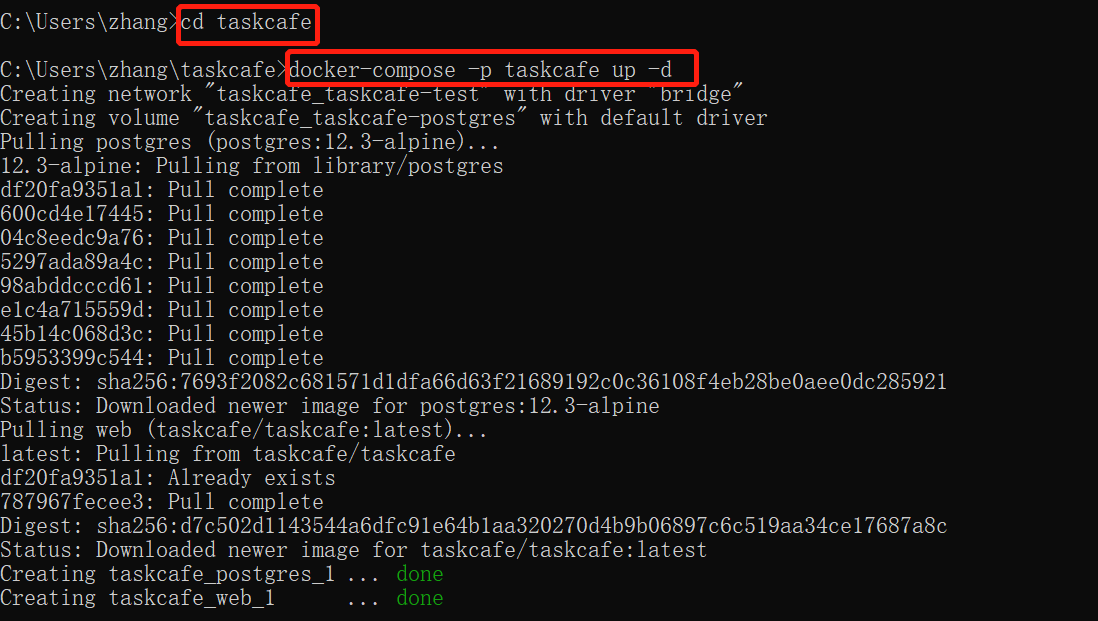 【学习笔记】使用Docker安装任务看板工具taskcafe_taskcafe安装-CSDN博客