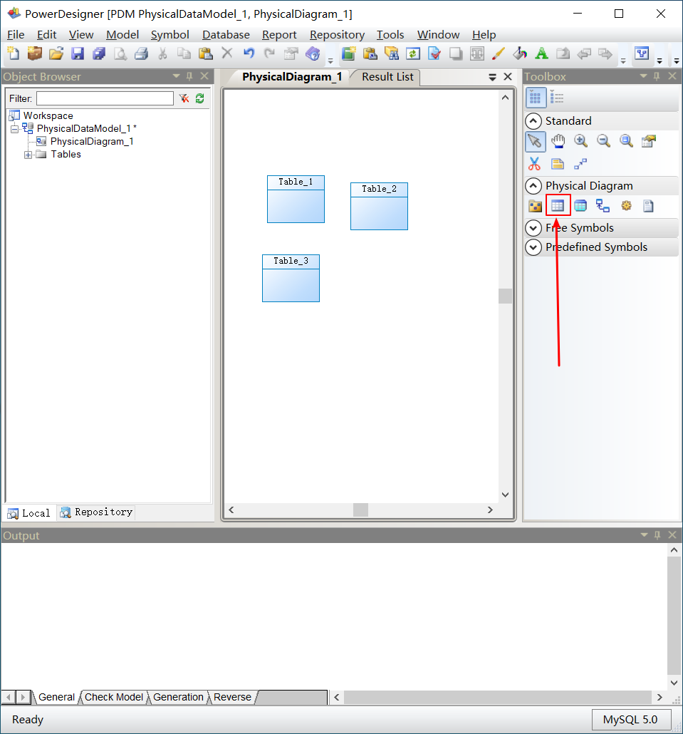 使用PowerDesigner创建MySQL数据库_powerdesigner 创建 mysql表-CSDN博客