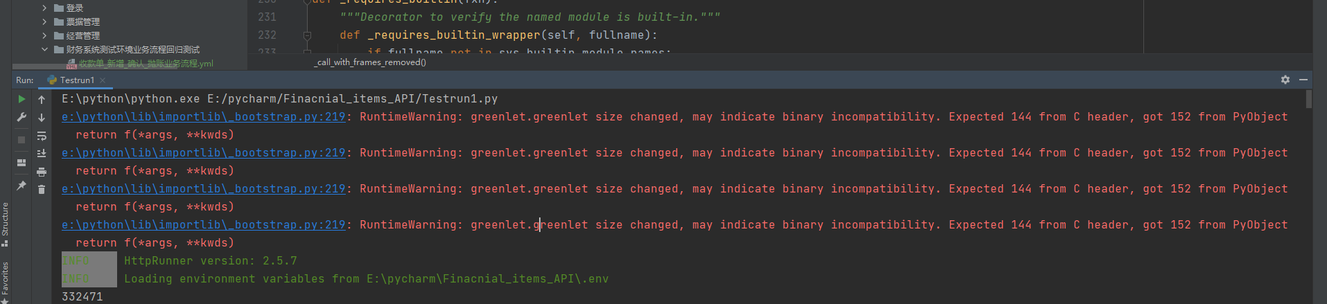 RuntimeWarning: greenlet.greenlet size changed, may indicate binary incompatibility.-CSDN博客