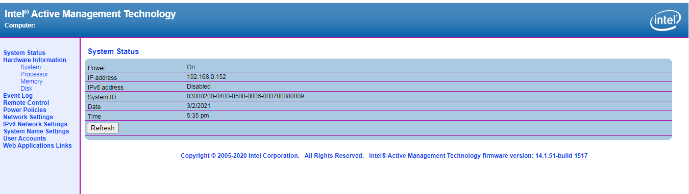 Intel AMT技术打开IPMI相关设置_meshcommander-CSDN博客