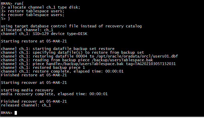 Oracle在archivelog模式进行rman备份和恢复 Oracle Restore Archivelog Csdn博客