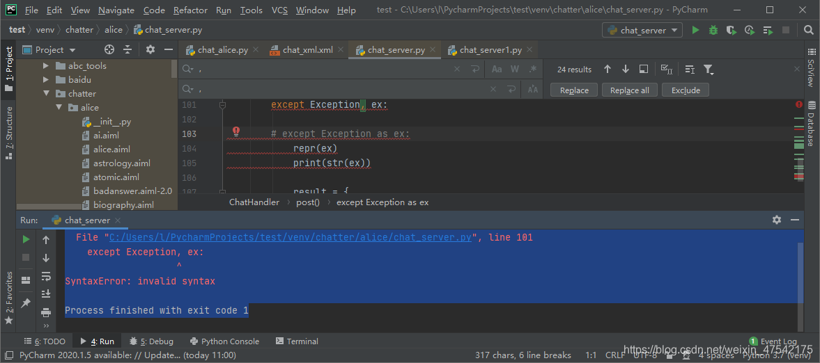 Except Exception Ex Syntaxerror Invalid Syntaxexcept Exceptionex Csdn博客 8927