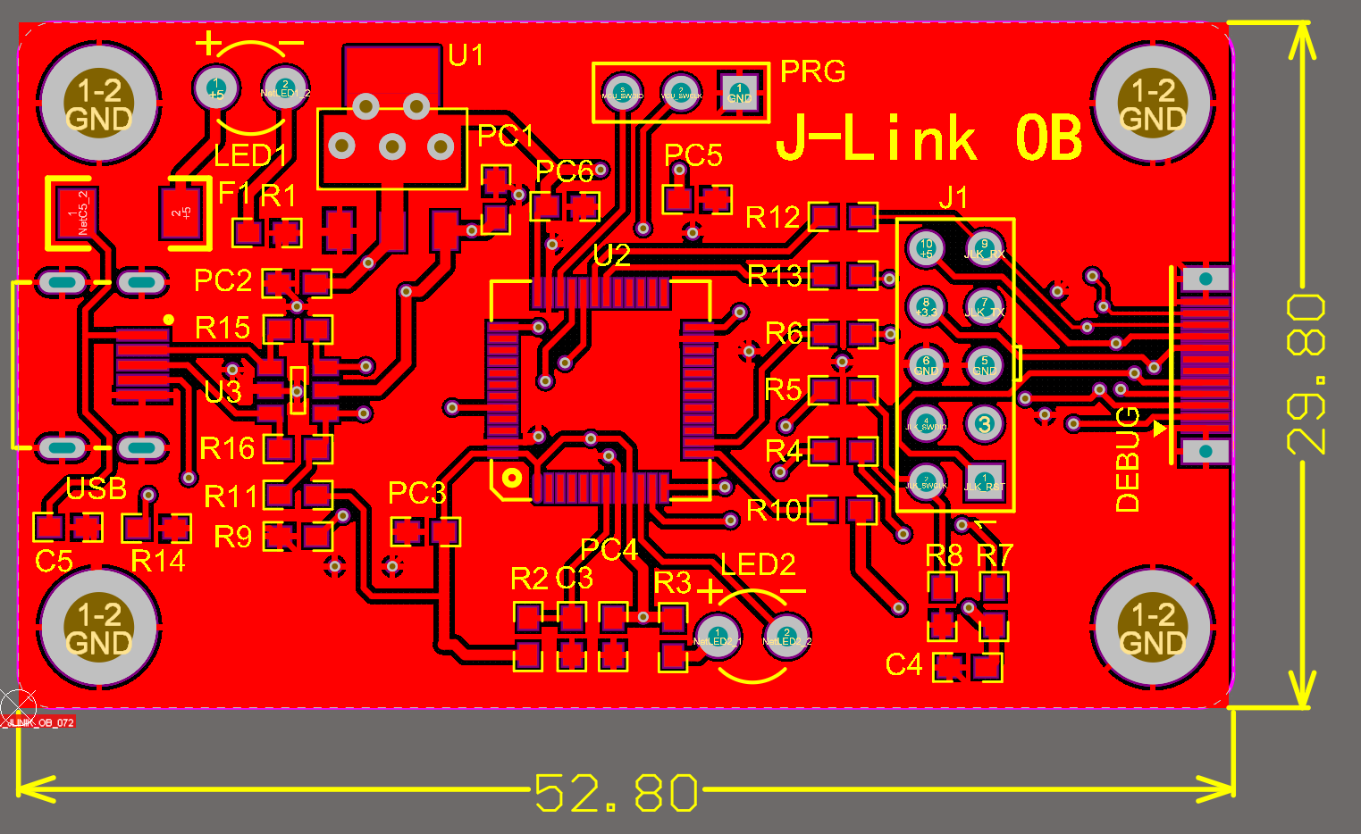 自制带串口的J-Link OB 072_jlink ob 072-CSDN博客