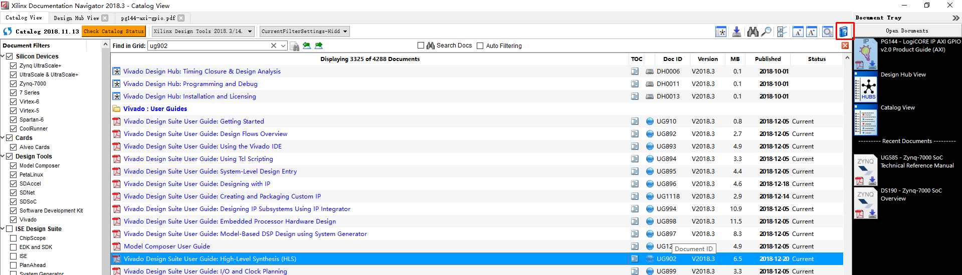 使用 Xilinx Documentation Navigator 查看官方文档_xilinx reading documentation.xml-CSDN博客