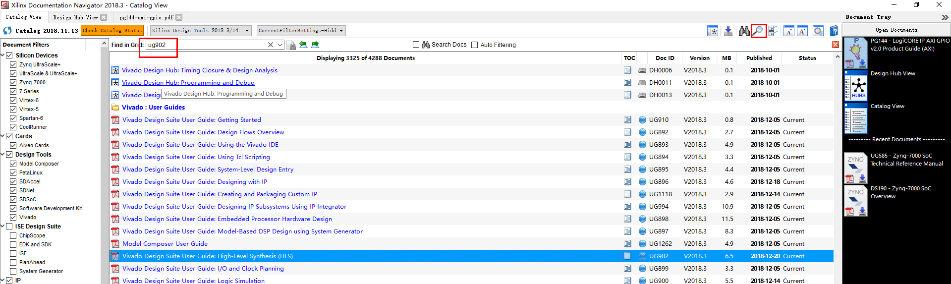 使用 Xilinx Documentation Navigator 查看官方文档_xilinx reading documentation.xml-CSDN博客
