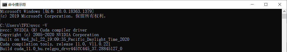 Win10下安装CUDA11.0+CUDNN8.0+tensorflow-gpu2.4.1+pytorch1.7.0+paddlepaddle-gpu2.0.0_cuda 11.0 ...