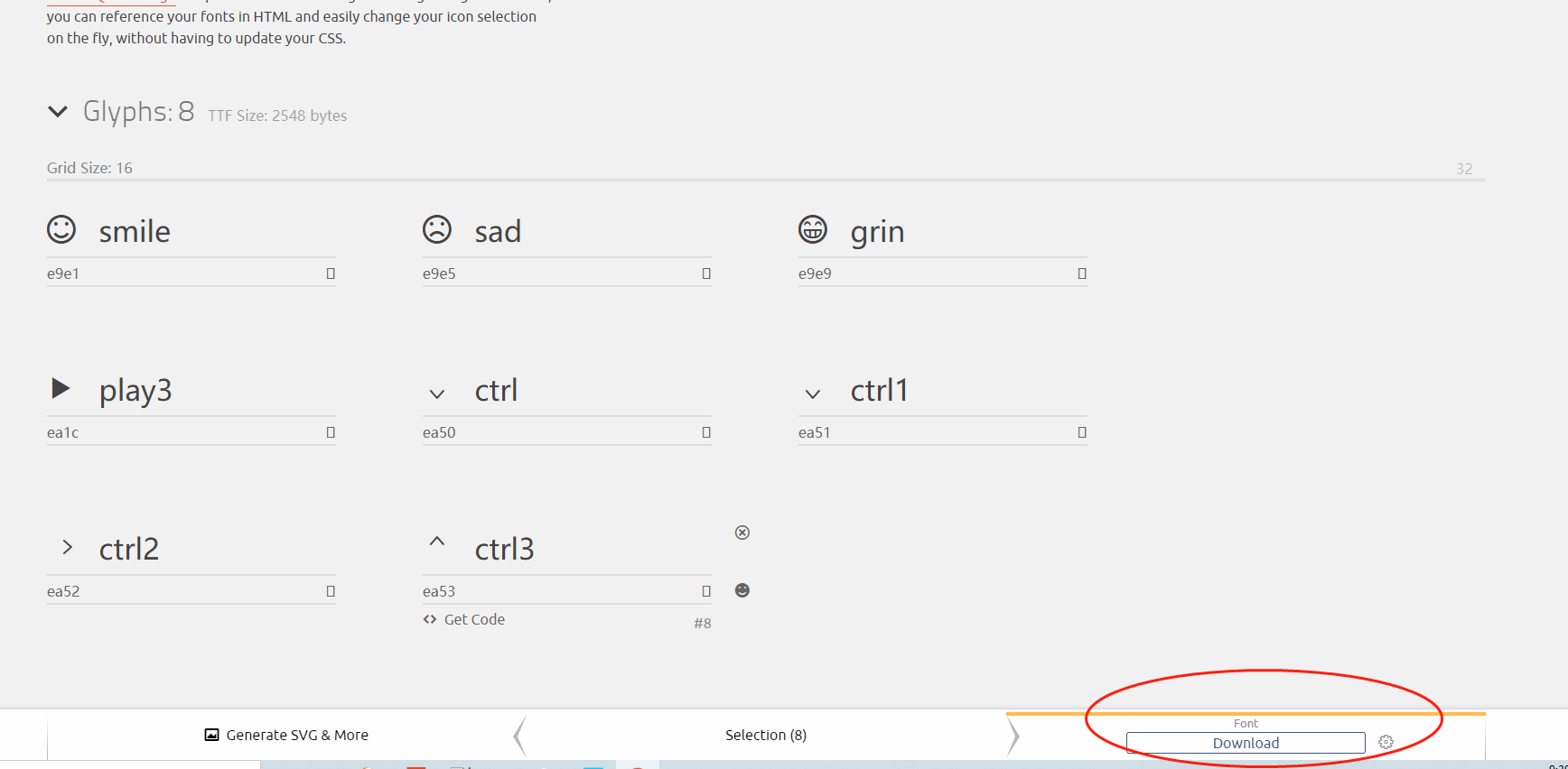 使用icomoon.io创建字体图标_ico