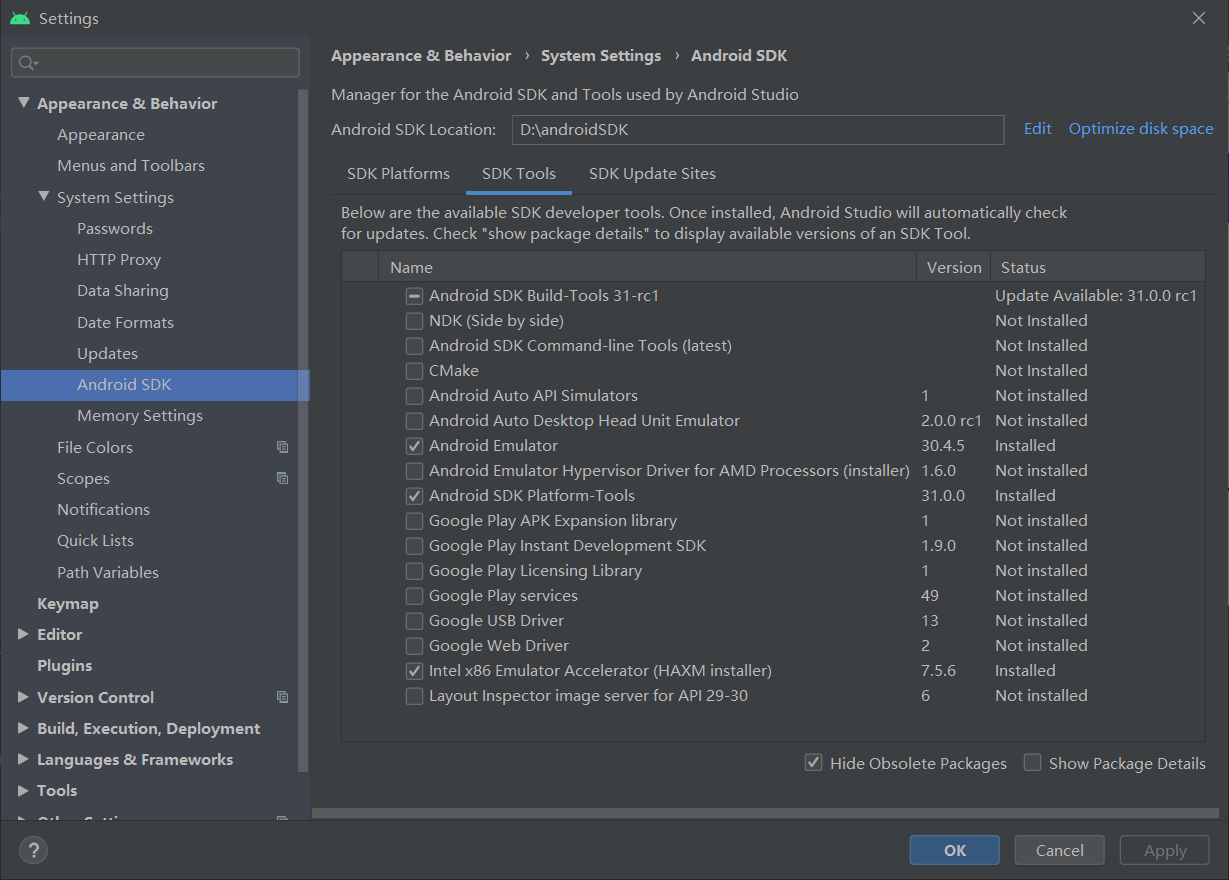 Android studio模拟器启动失败 The emulator process for AVD Pixel_2_API_29 was killed 之 配置环境变量_pixel 2 ...