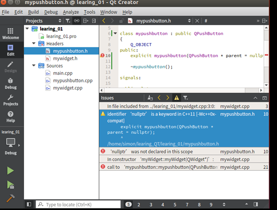 Qt运行出现identifier ‘nullptr Is A Keyword In C11的解决办法warning Identifier ‘nullptr Is A Keyword 