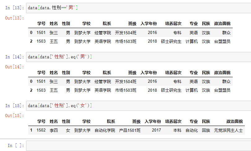 Pandas提取数据的6种方法pandas 提取数据 Csdn博客 