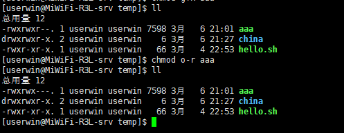 9：linux 权限管理命令 chmod 修改权限的两种方法：数字修改法；rwx针对文件和目录的含义，文件权限777，为什么无权限删除 ...