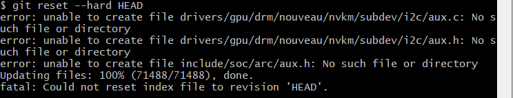 Clone succeeded, but checkout failed. drivers/gpu/drm/nouveau/nvkm/subdev/i2c/aux.c_linux下 ...