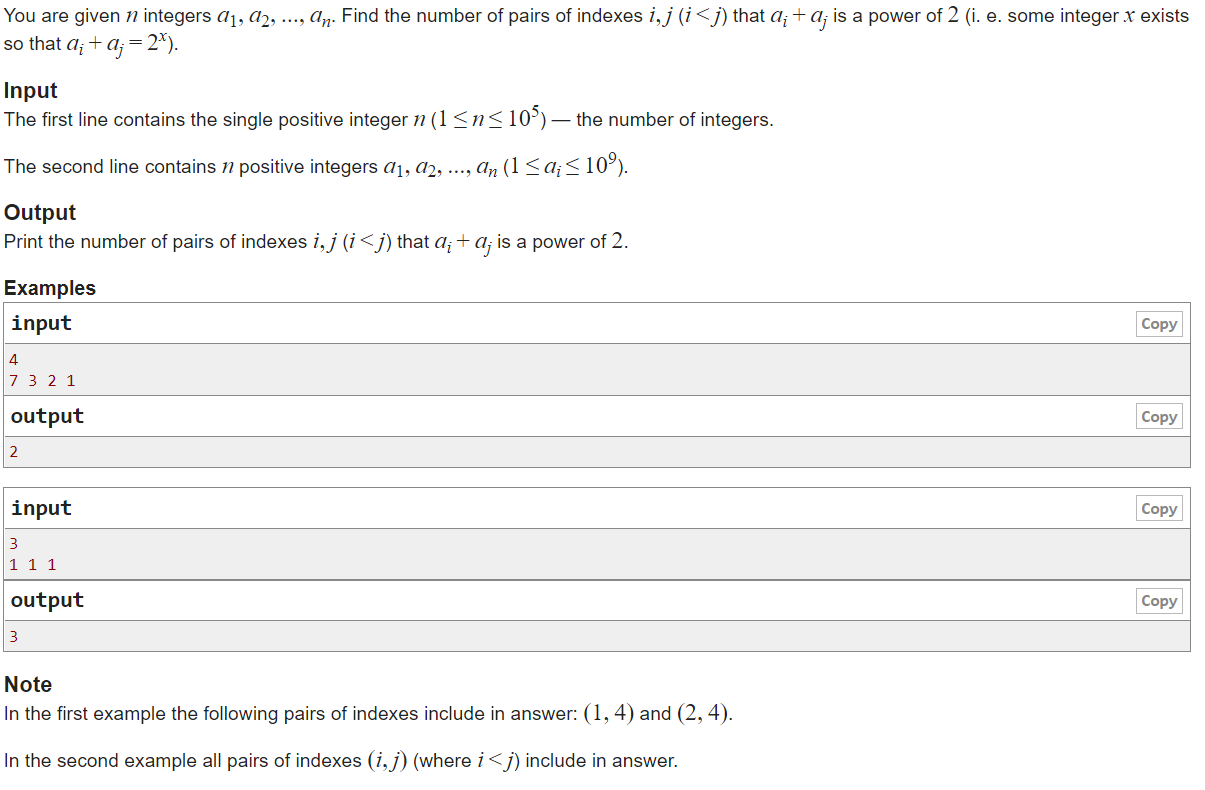 Educational Codeforces Round 15 B. Powers of Two（思维）-CSDN博客