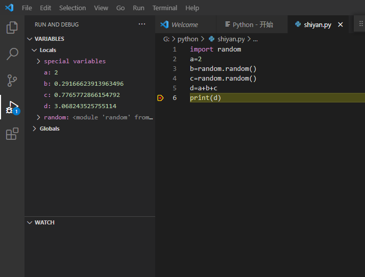 VS code查看python程序变量值_vsode python程序 查看变量大小-CSDN博客