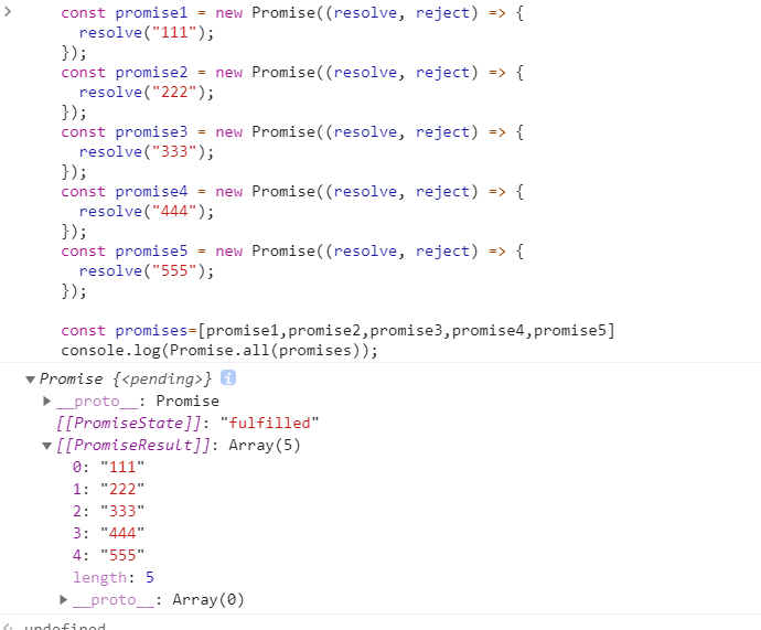 promise（3）——Promise对象的两个属性：”PromiseState、PromiseResult；两个回调函数参数：resolve ...