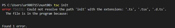 Tsc Init初始化tsconfigjson报错 Csdn博客 