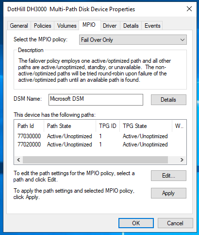 Server 2019 Multi-Path(MPIO)&Multi-LUN_round robin with subset-CSDN博客