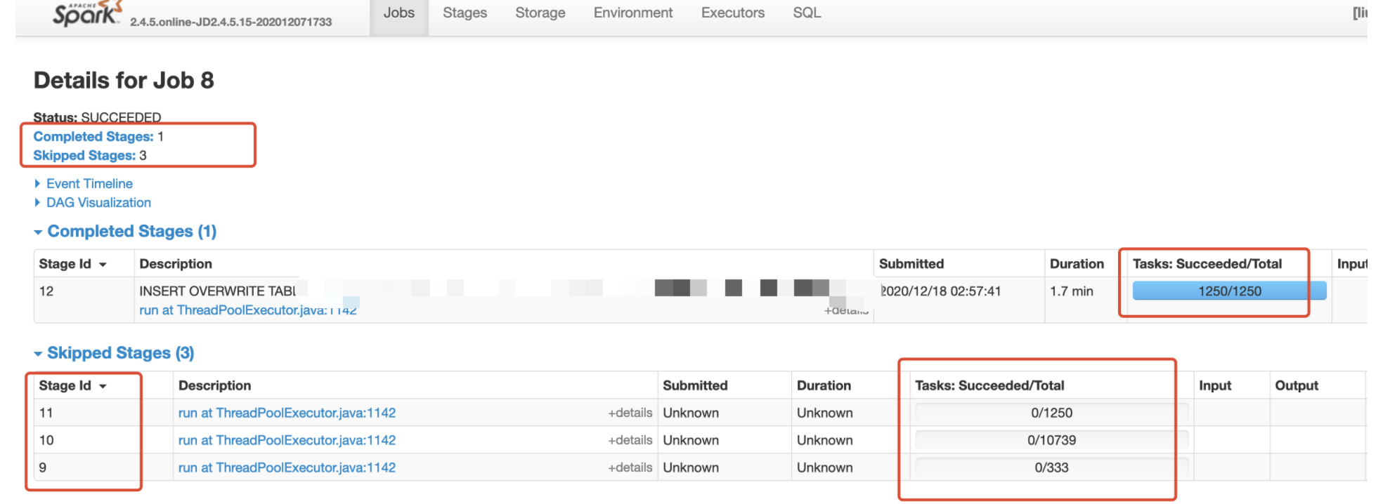 Spark的 job stage task 的关系和划分_spark的一个job必定有所有类型的stage-CSDN博客