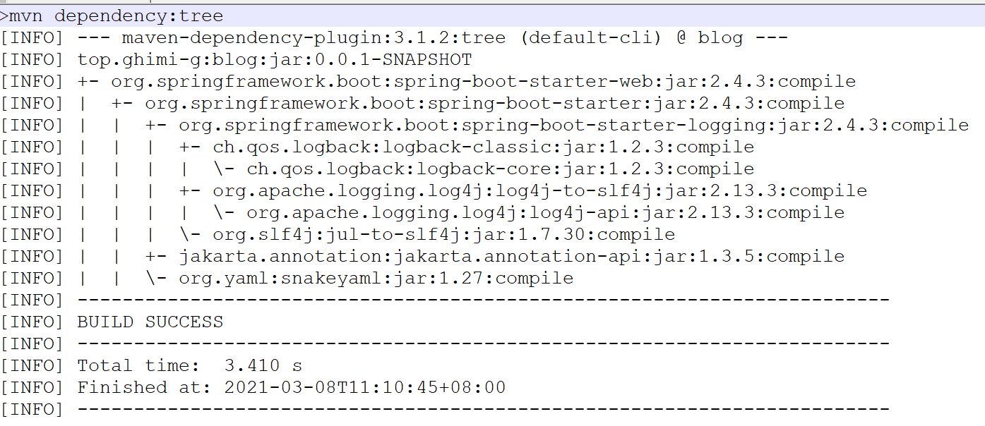 Maven命令行查看依赖树_mvn dependency:tree-CSDN博客